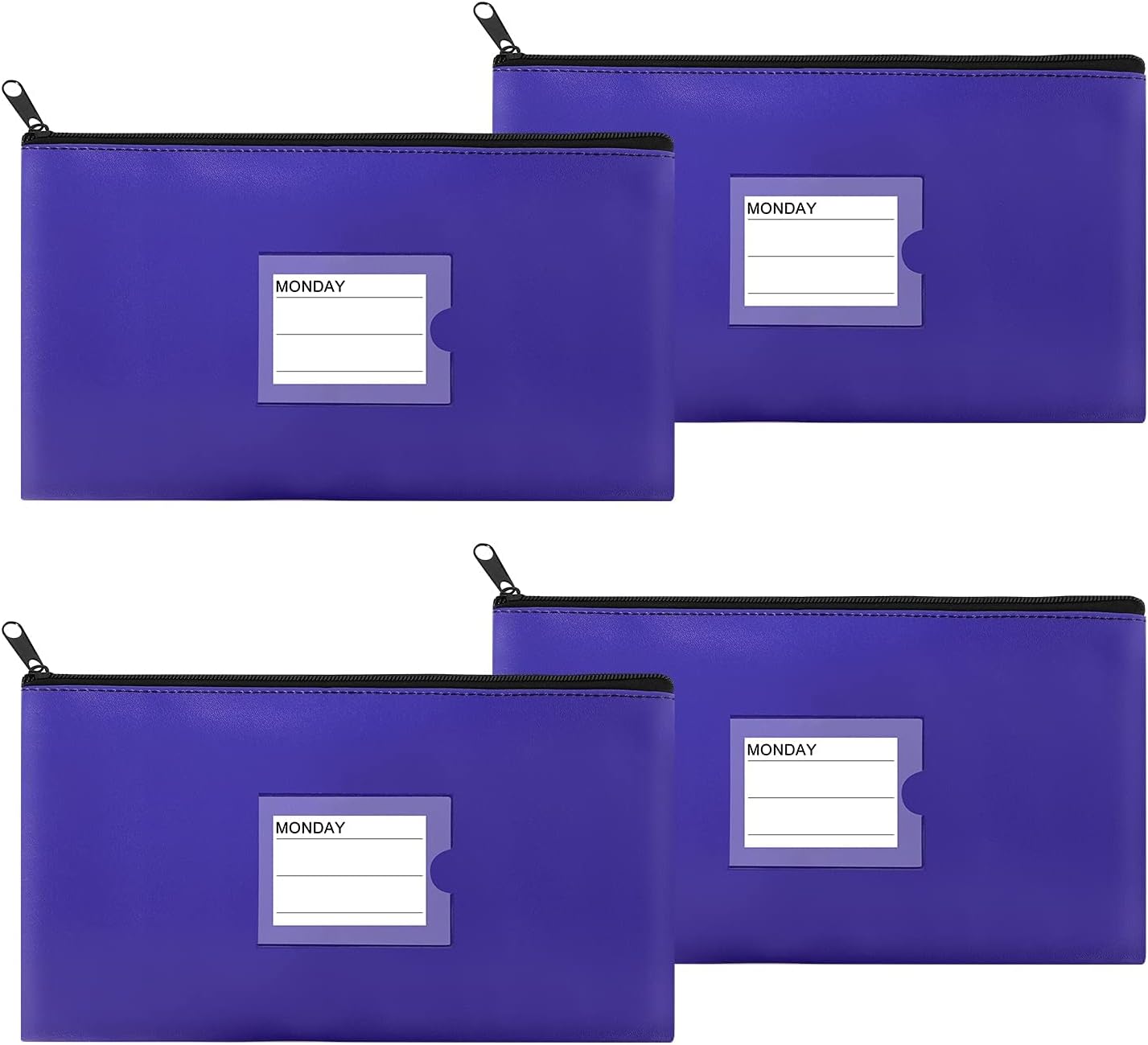 Amazon.com: Sinzip 4 Pack Bank Deposit Money Bag, Heavy Duty ...