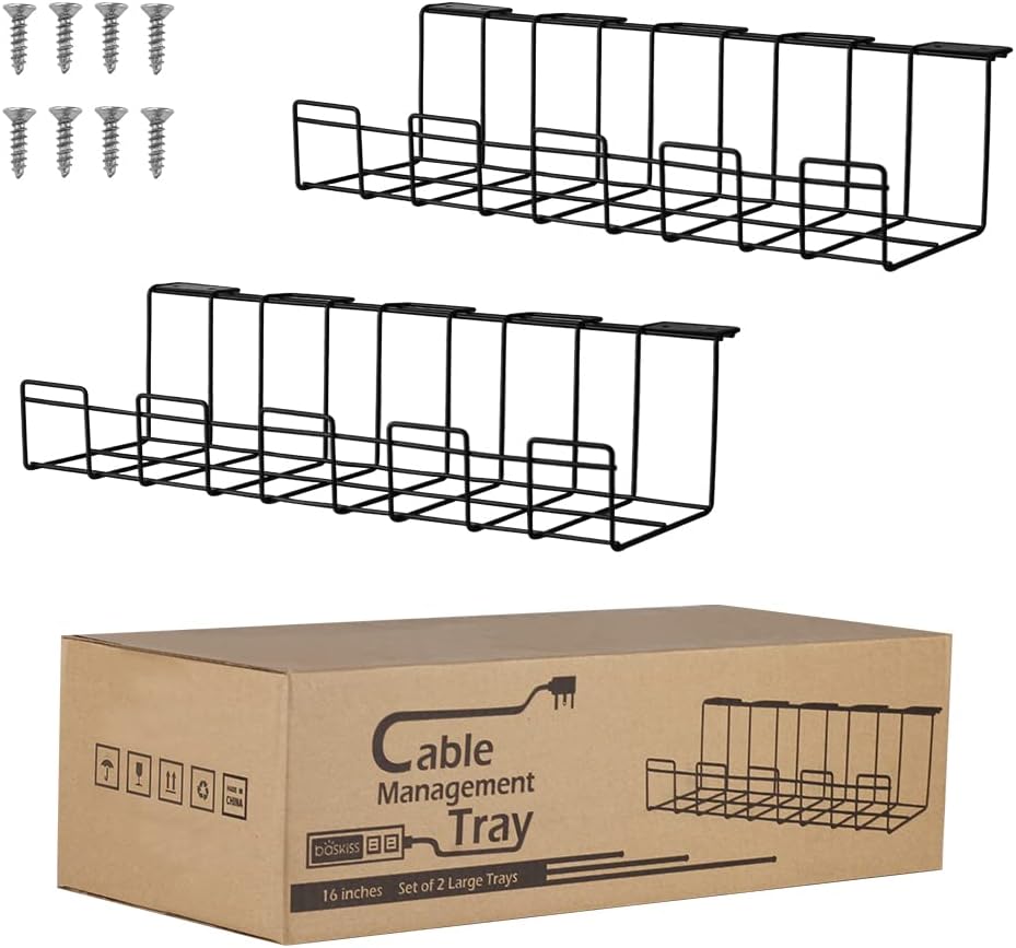 Amazon.com: Ultimate Setup cable management net - Under desk cable ...