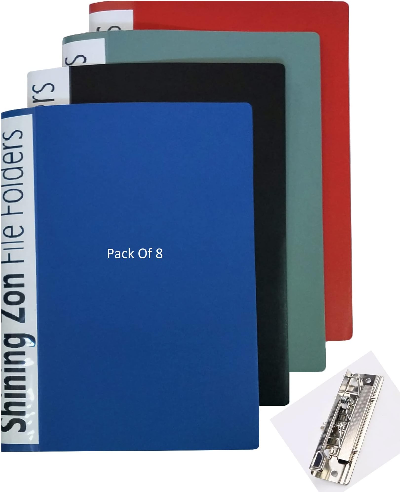 Shining Zon A4 Punchless Clip File with Pocket Timex Clip File Folder ...