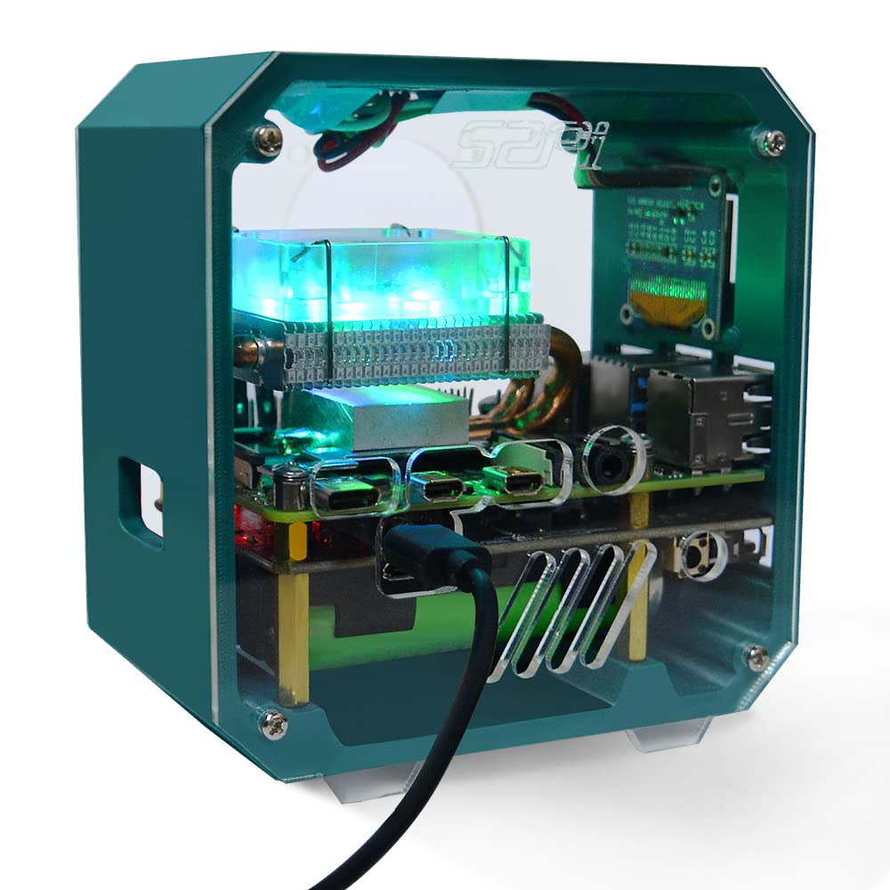 Buy GeeekPi Mini Tower UPS Kit,Raspberry Pi ICE Tower Cooler with ...