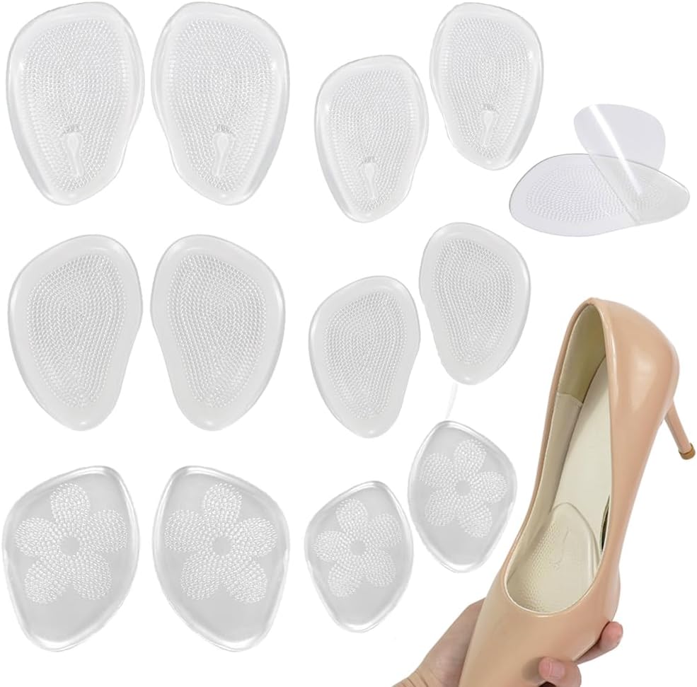 Amazon.com: Zioiaoro 12PCS Metatarsal Pads Soft Silicone Forefoot Pads ...