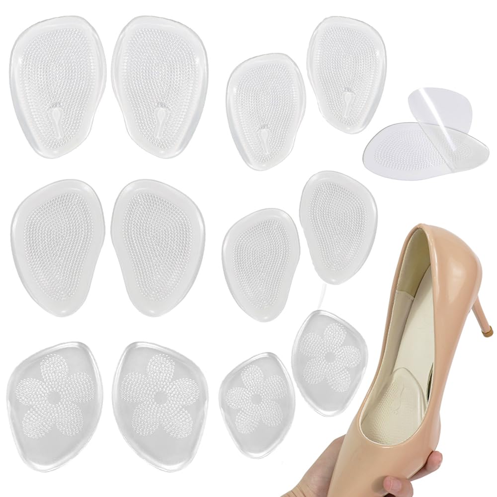 Amazon.com: Zioiaoro 12PCS Metatarsal Pads Soft Silicone Forefoot Pads ...