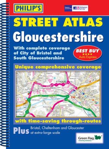 Philip's Street Atlas Gloucestershire and Bristol: Amazon.co.uk ...