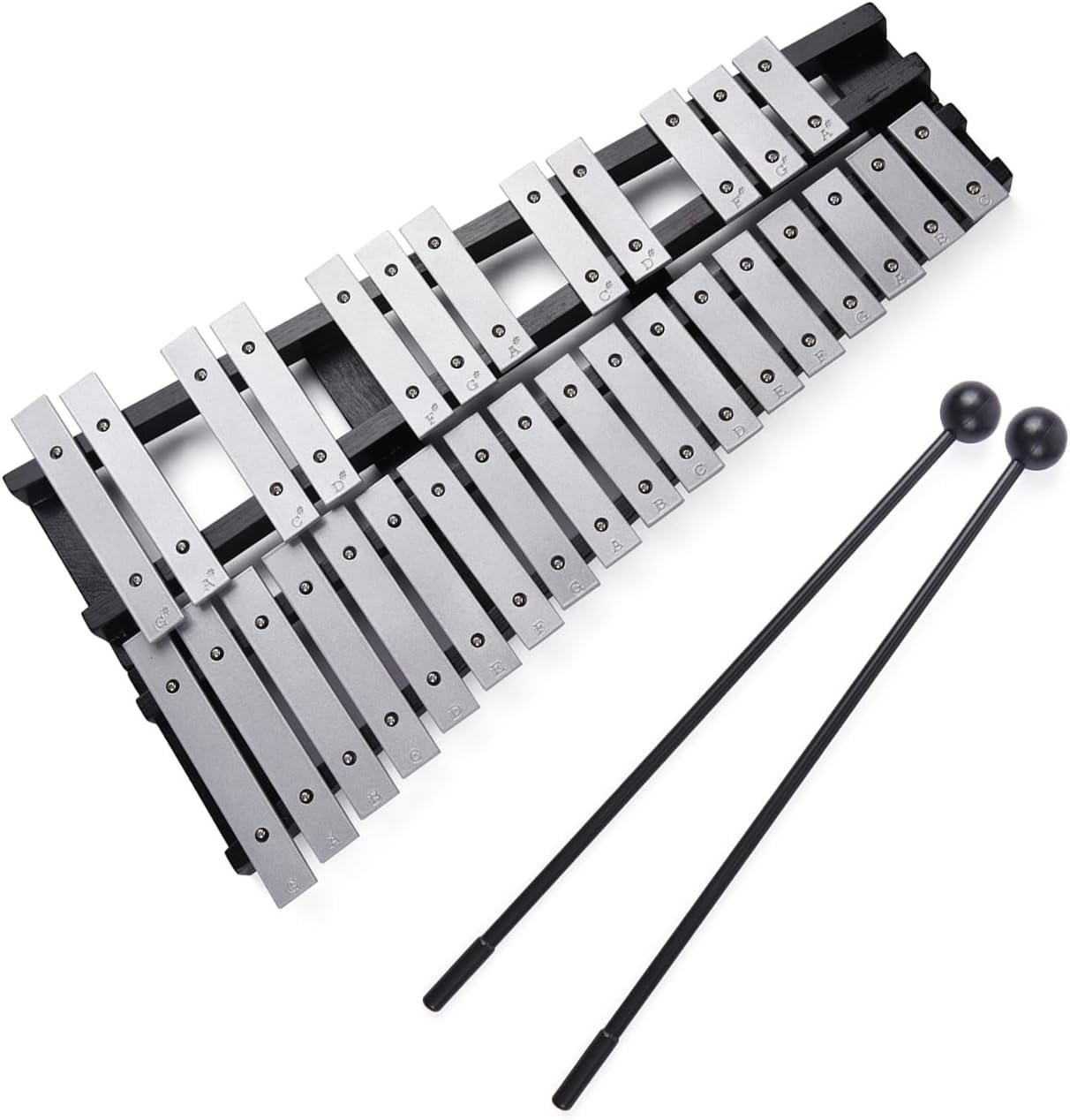 Habisder - Kit de percusión xilófono de 32 notas Glockenspiel con ...