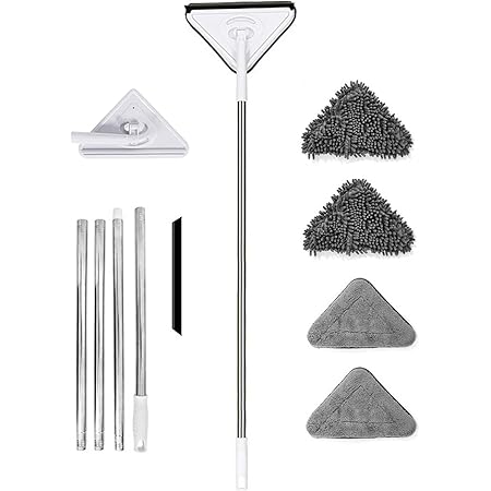 Wall Cleaner with Long Handle - 92 Inches Wall Mop Triangle Rotatable ...
