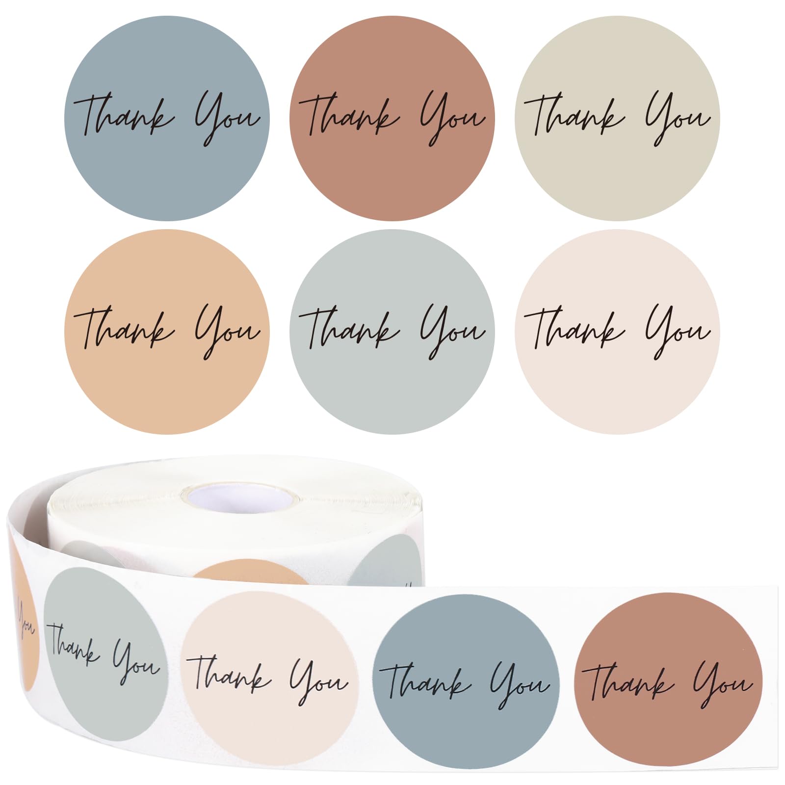 Amazon.com : Whaline 1000Pcs Boho Thank You Stickers Roll Self-Adhesive ...