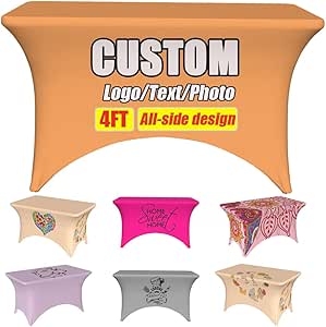 Amazon.com: VSFEAKD Custom Tablecloth 6 Ft 4Ft with All-Side Design ...