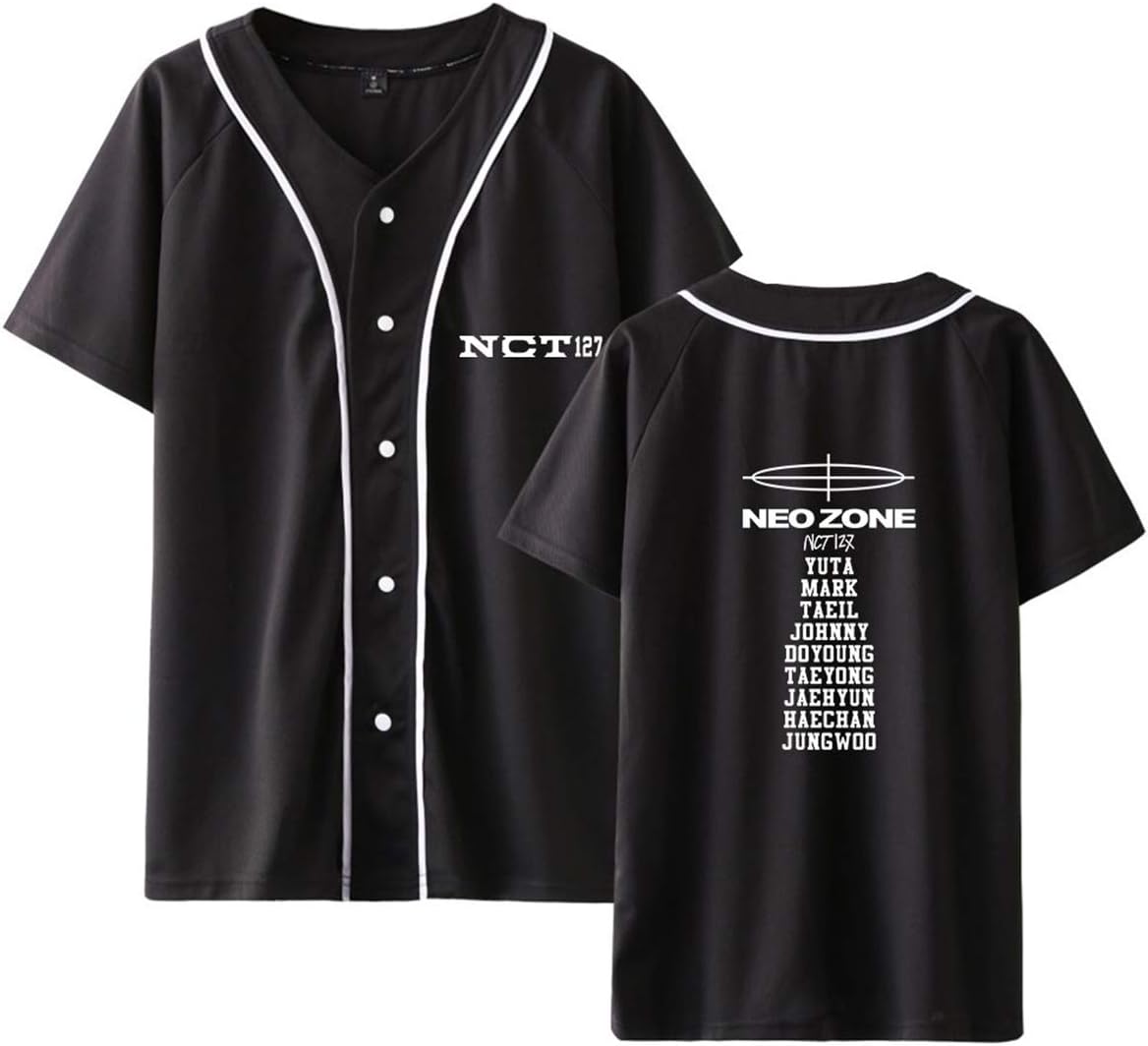 Amazon.com: Kpop NCT 127 Shirt Neo Zone Tshirt Baseball Jersey Mark ...