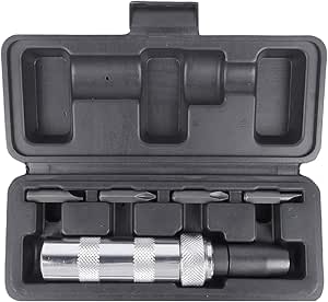 Amazon.com: 1/2" Hand Manual Reversible Impact Driver Set, 5-PCS Impact ...
