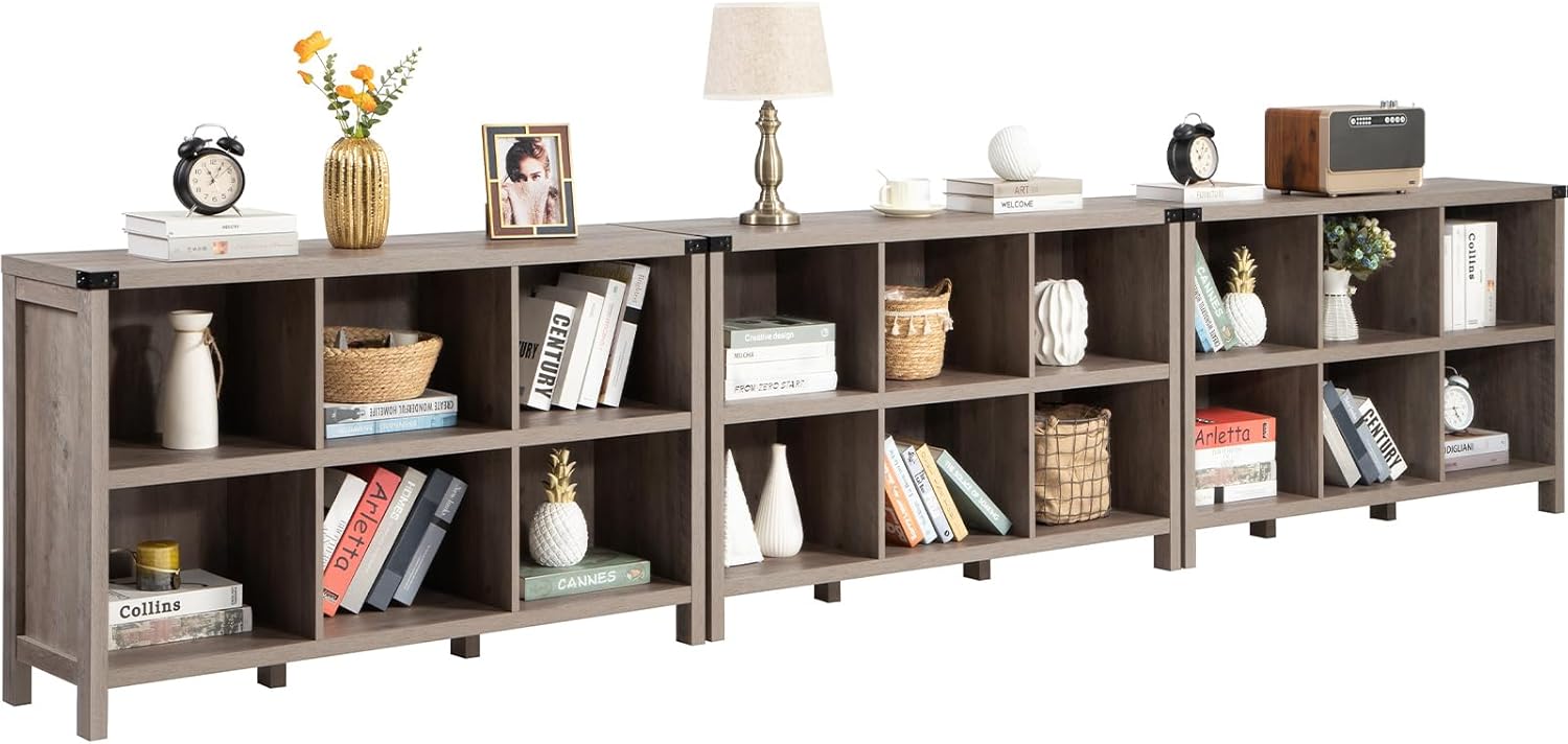 Amazon.com: SICOTAS Book Shelf 6 Cube Bookshelves Short Bookshelf ...