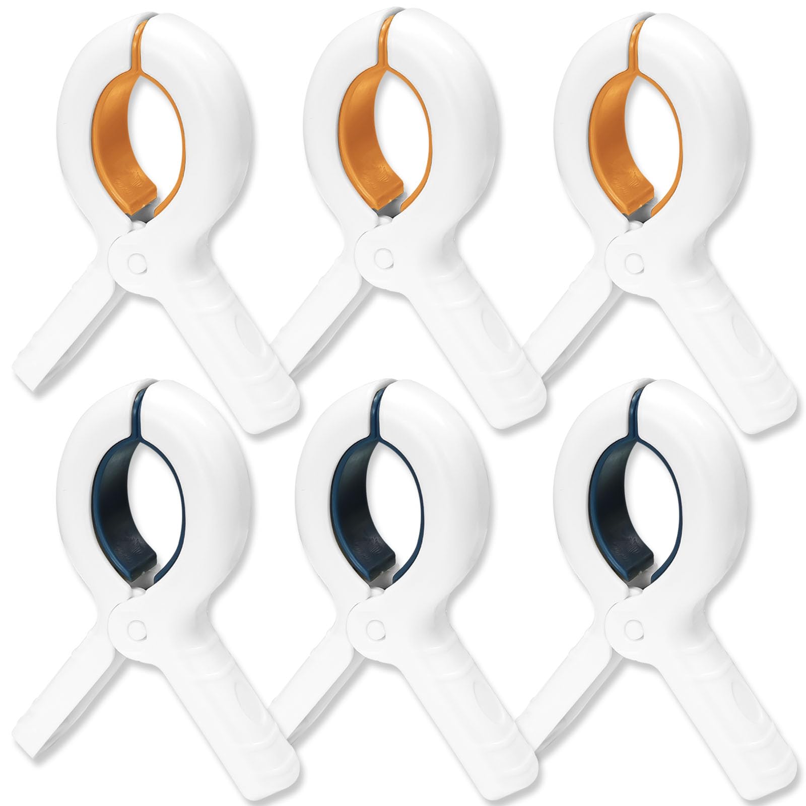 6 Pcs Beach Towel Clips for Beach Chairs,Plastic Sunbed Towel Pegs for ...