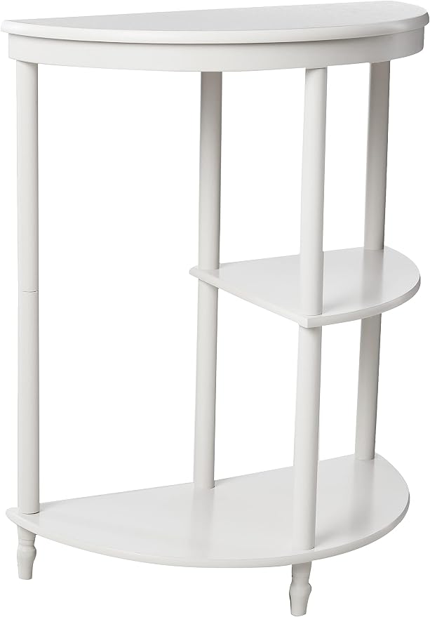 Frenchi Home Furnishing Half Moon Console Table, White : Amazon.ca: Home