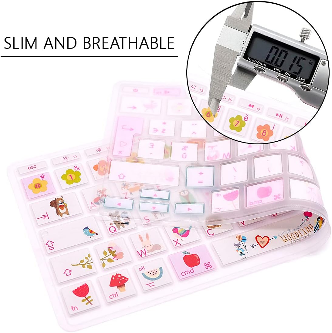 MMDW French AZERTY ISO Keyboard Cover Protector for Macbook 11″11.6 ...