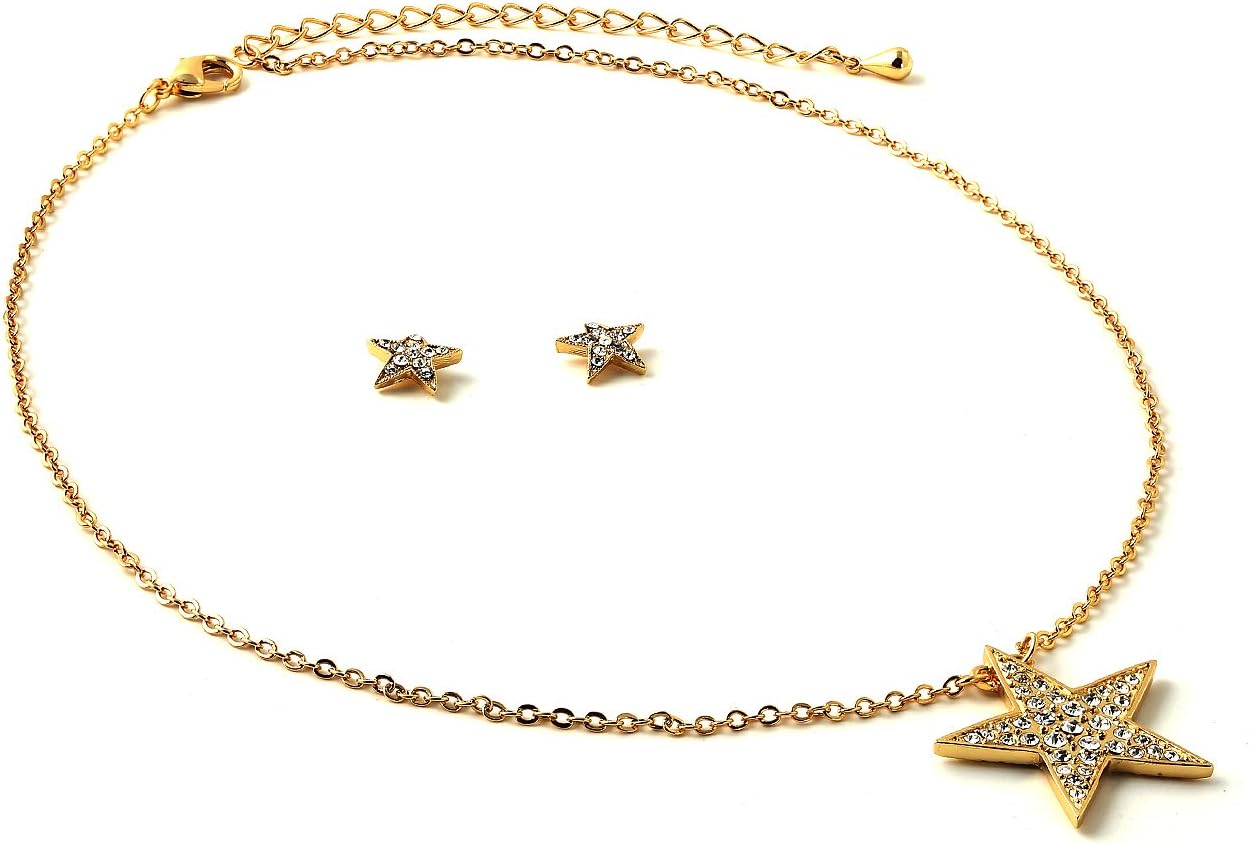 Amazon.com: Topwholesalejewel Gold Cuff Link Chain with Crystal ...