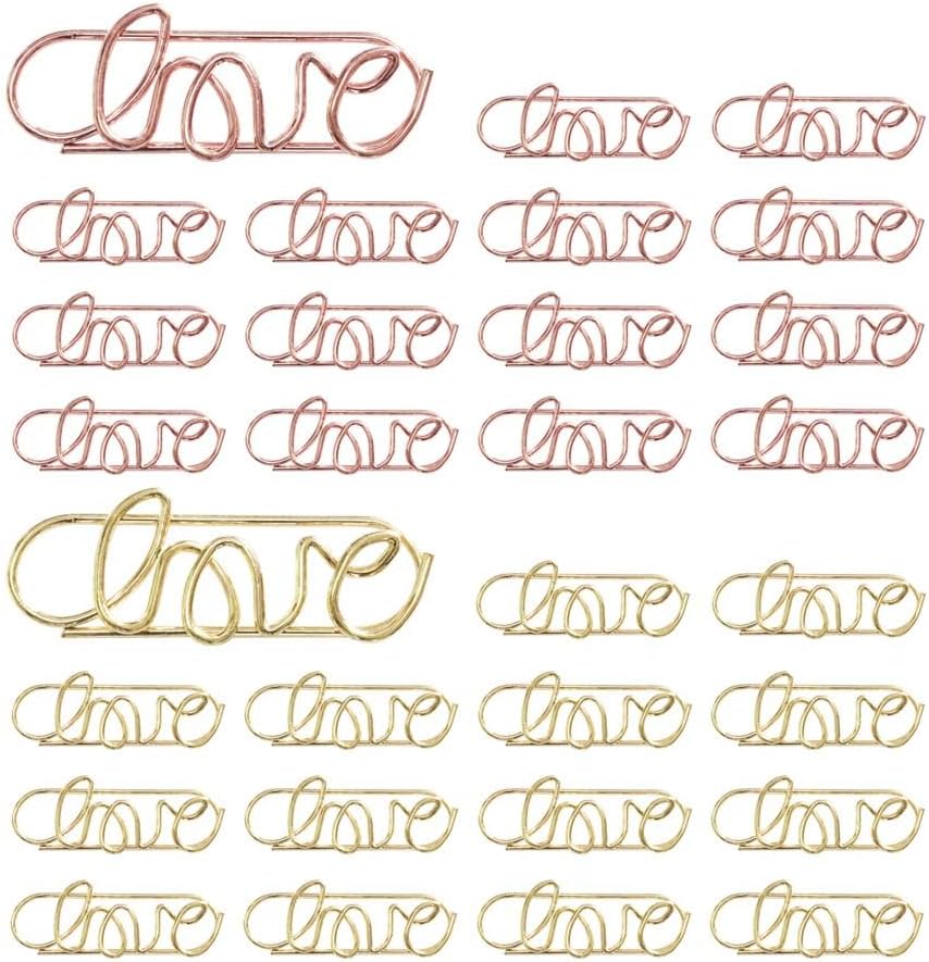 Amazon.com : OWLFAVO 120pcs Cross Shape Paper Clips with Storage Box, 3 ...