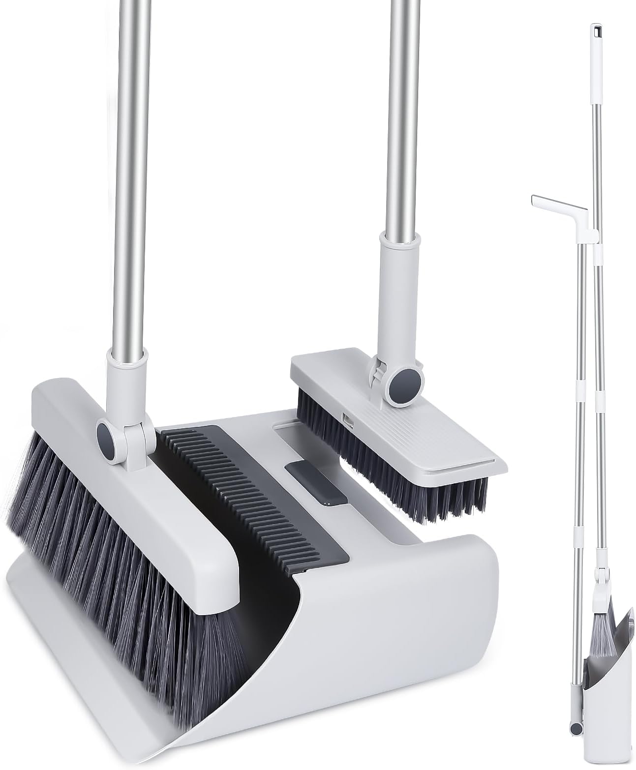 Amazon.com: JOYBOS Broom and Dustpan Set with 51" Adjustable Long ...