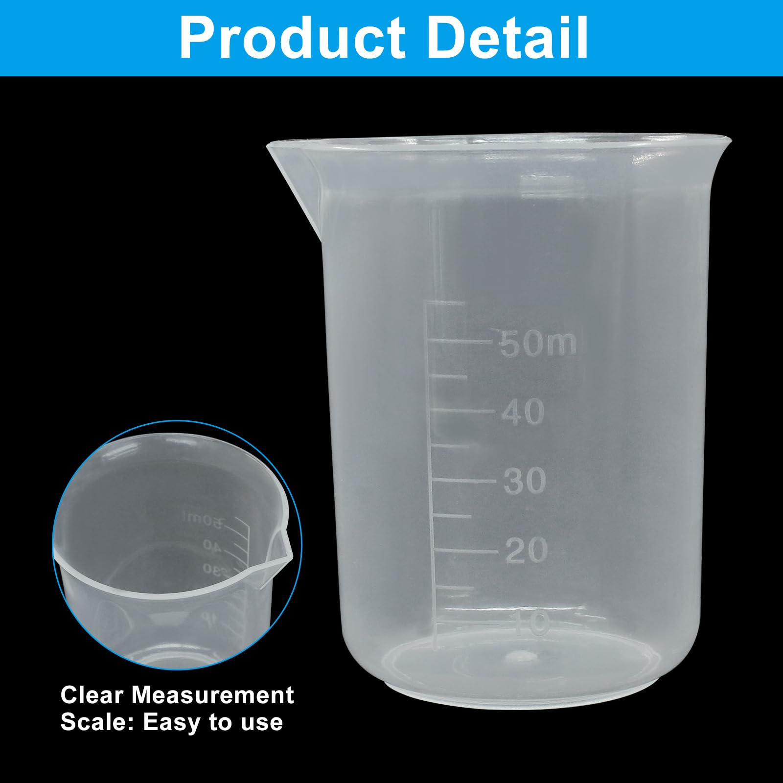 Snapklik.com : LifCratms 3 Pcs Transparent Lab Measuring Cup