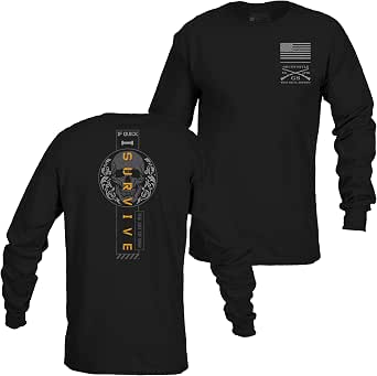 Amazon.com: Grunt Style I Survive Men's Long Sleeve T-Shirt : Clothing ...
