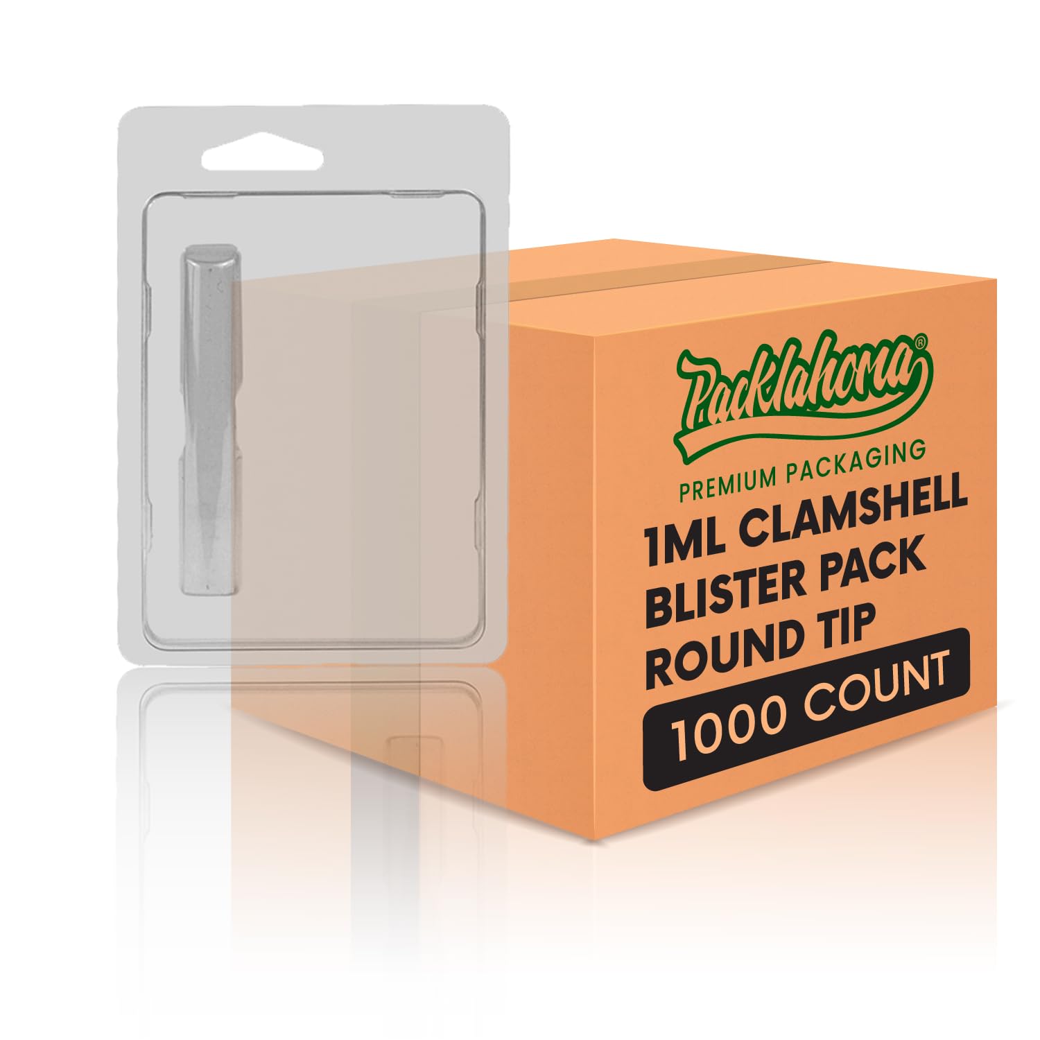 1000 Pack Empty Clamshell Blister Cartridge Packaging 1ml Round Tip ...