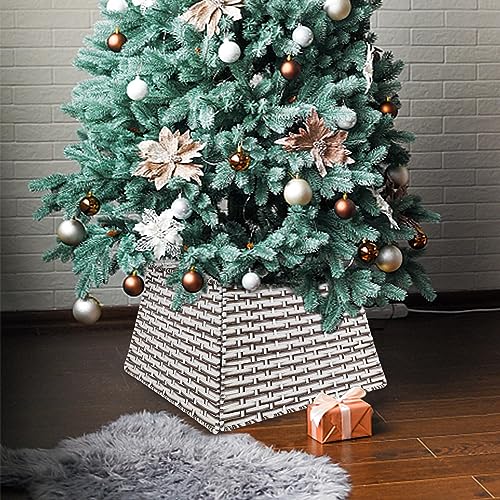 Snapklik.com : Christmas Tree Collar, Plastic Rattan Xmas Tree Ring ...