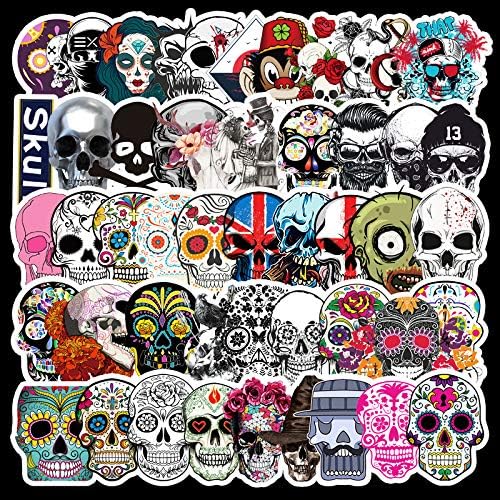 Amazon.com: Liangfen Skull Stickers Pack 50pcs Punk Stickers Bomb for ...