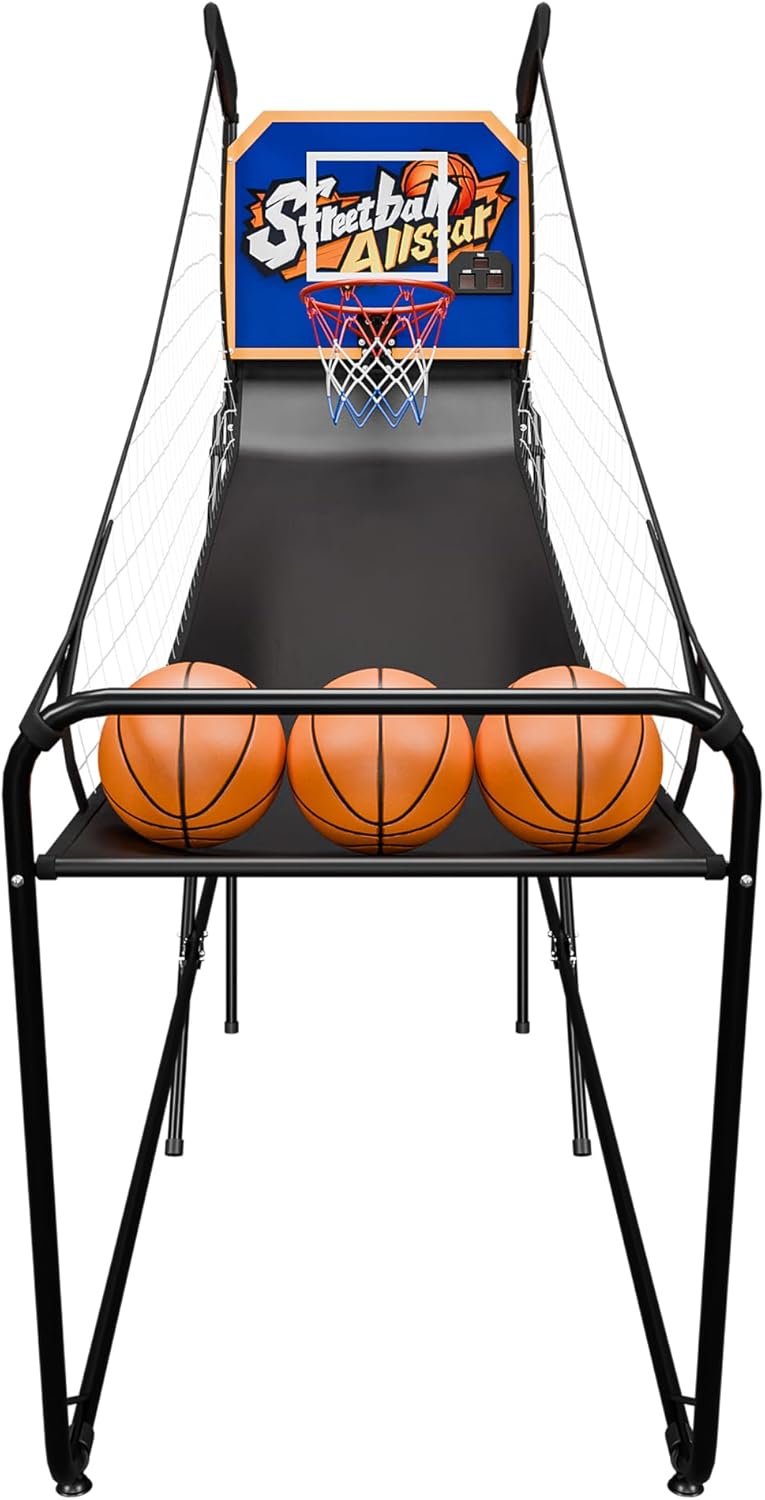 Amazon.com: F2C Foldable Electronic Arcade Basketball Game with ...