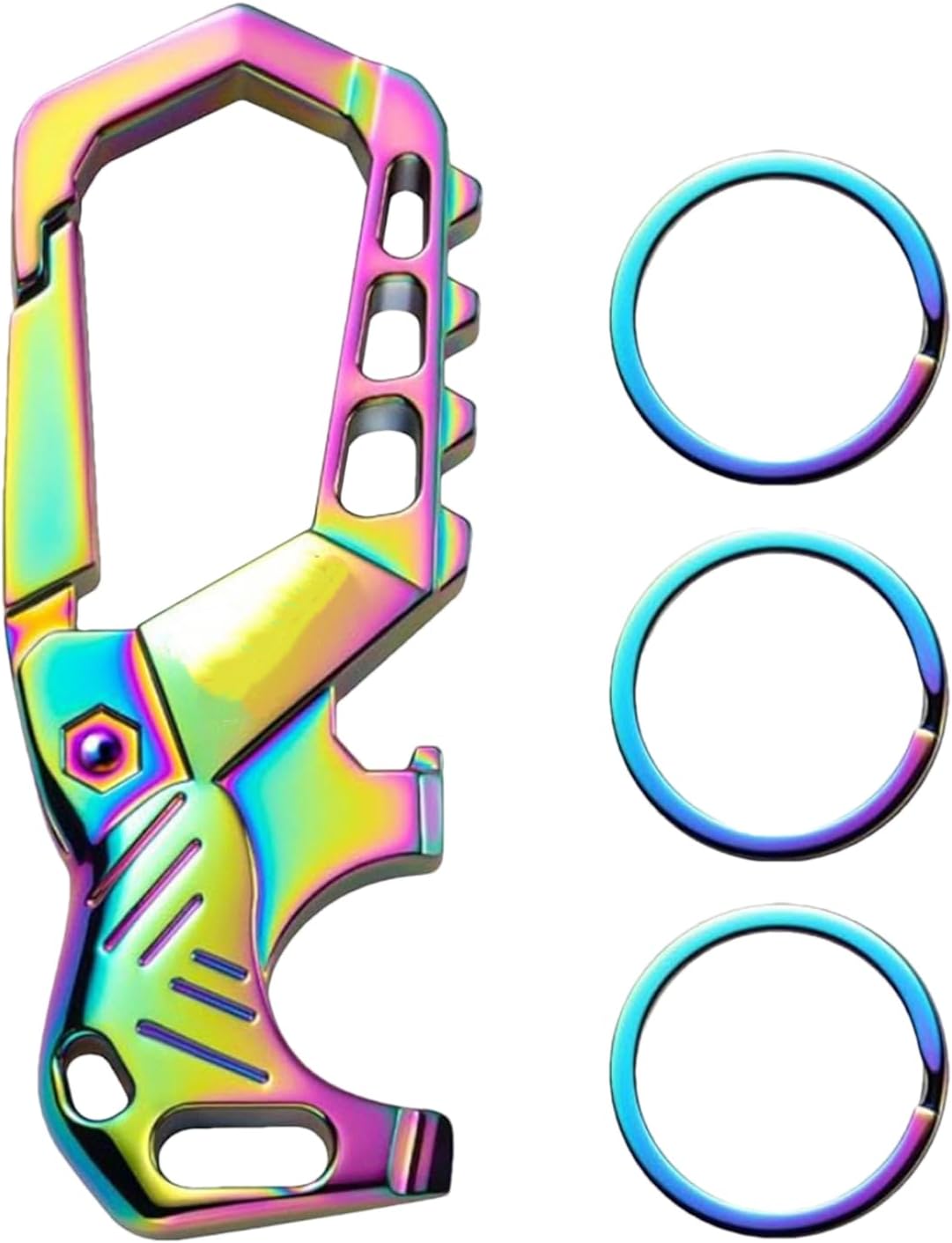 Amazon.com: Keychain Bottle Opener - Metal Keychains - Multifunctional ...