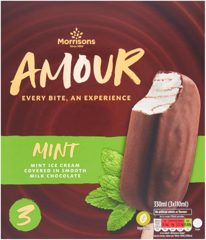 Morrisons Amour Mint 3 x 110ml (330ml) : Amazon.co.uk: Grocery