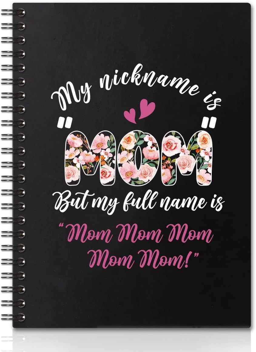 Amazon.com : QYUVK My Nickname Is Mom Hardcover 160 Pages Spiral ...