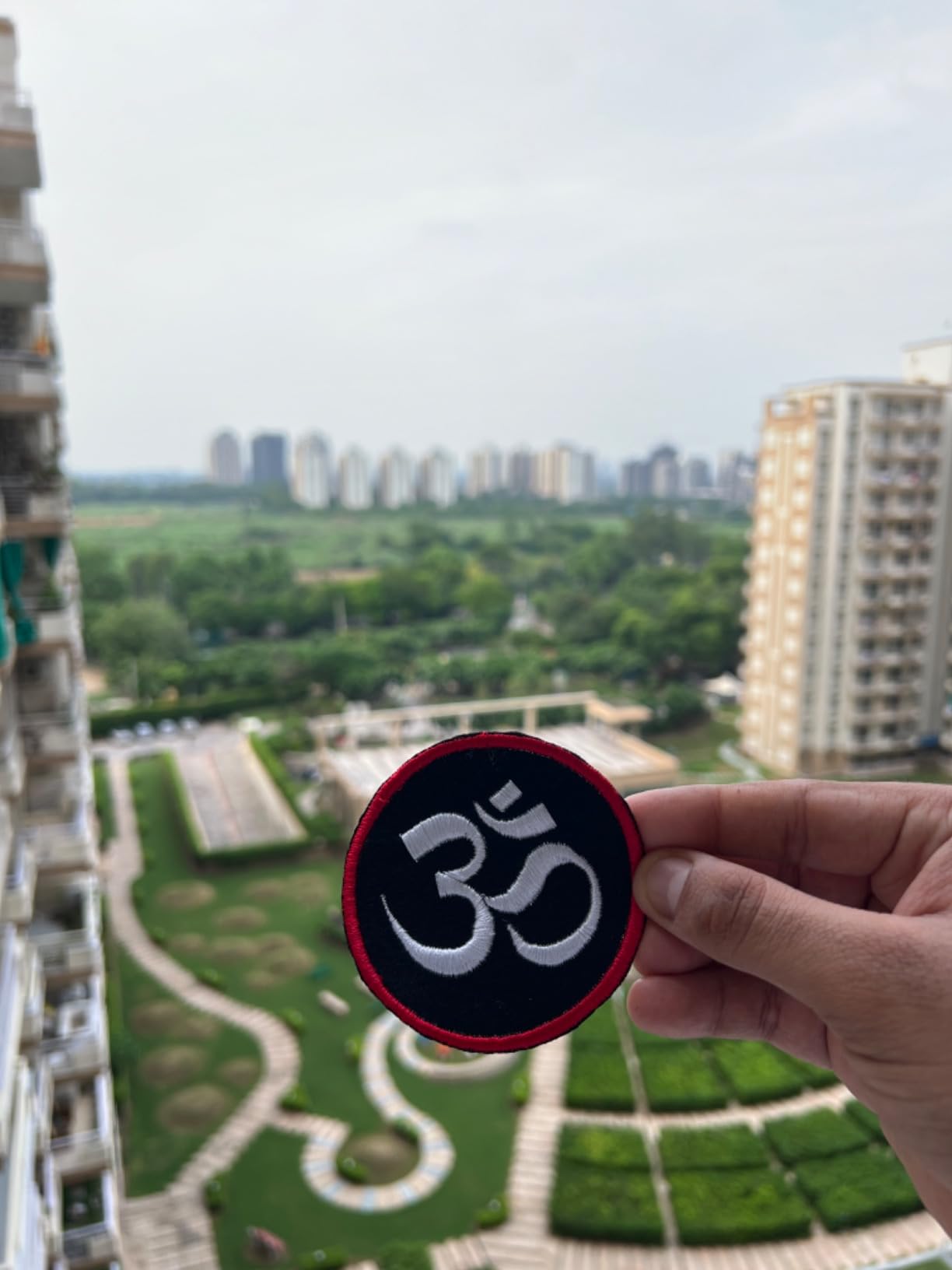 ISEE 360 Om Symbol Embroidery Sewable Applique Patches for Jackets ...