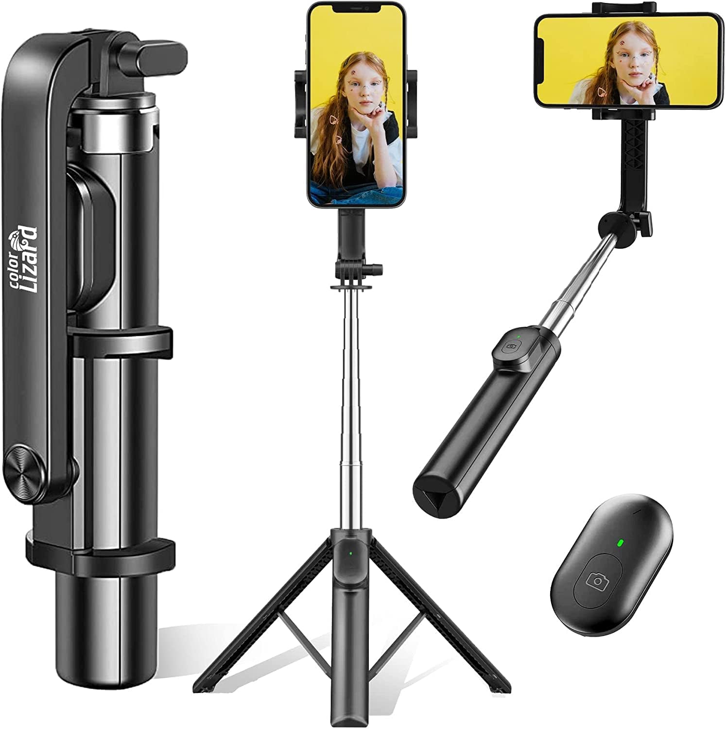 Amazon.com: Fugetek 67" Professional Cell Phone Tripod, Portable All in ...