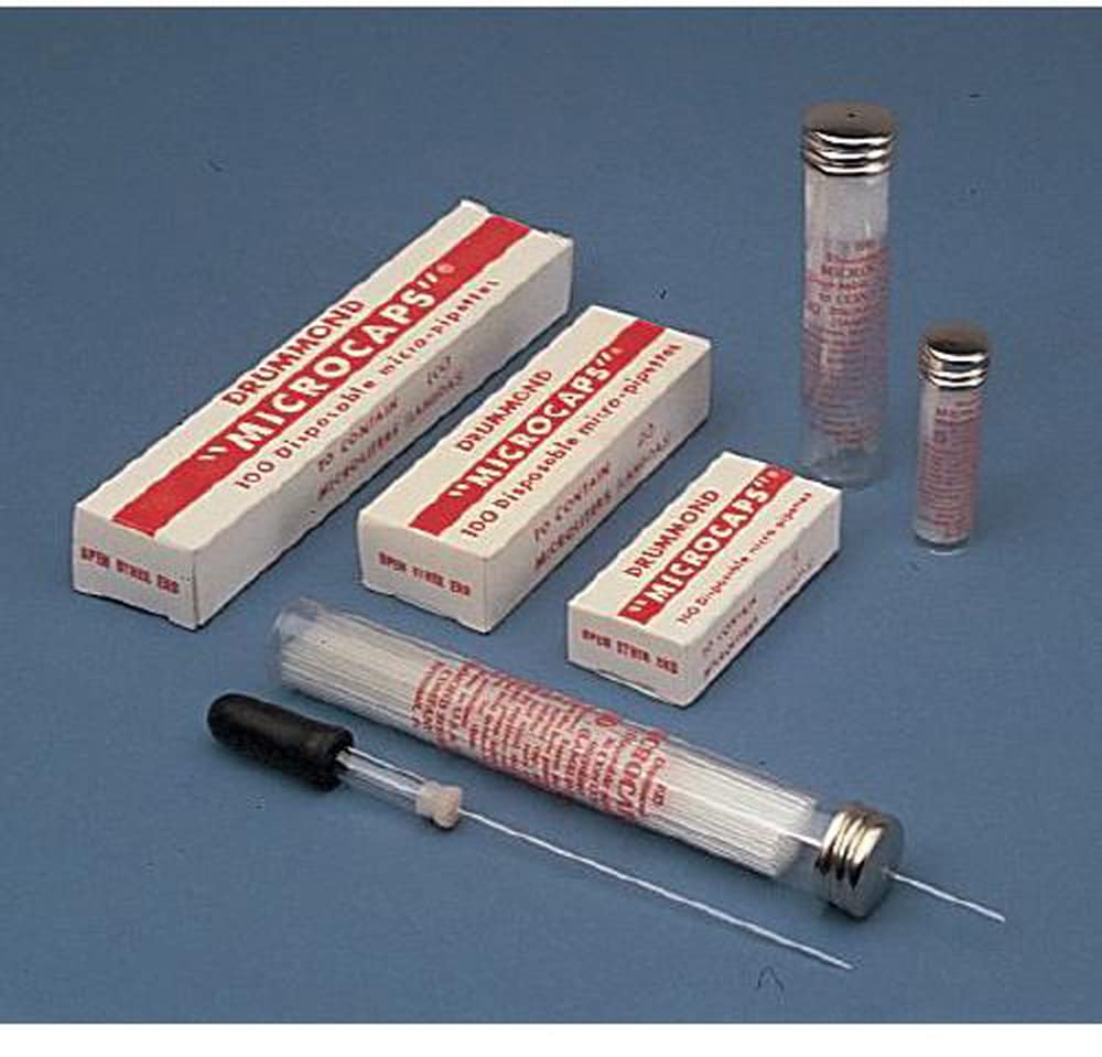 Drummond Scientific Microcap 1-000-0050 Microliter Pipets, 5µL Capacity ...