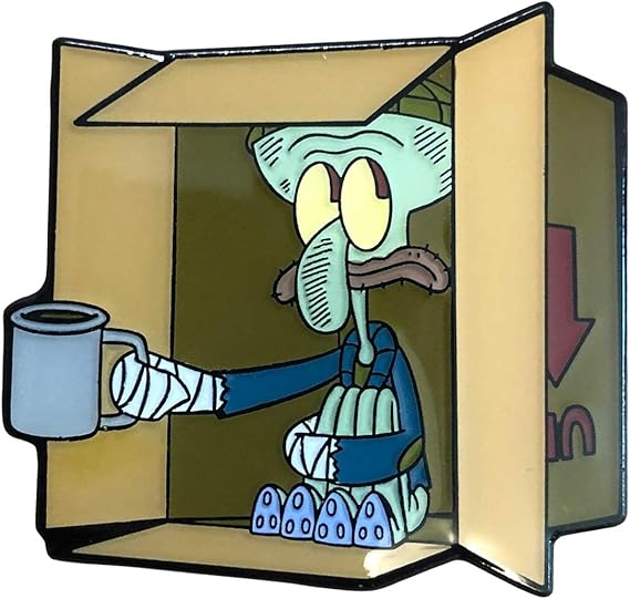Amazon.com: Homeless Squidward - SpongeBob Squarepants Collectible Pin ...