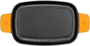 Amazon.com: BRA COOKWARE Efficient Iron Rectangular Smooth Grill | 13 ...