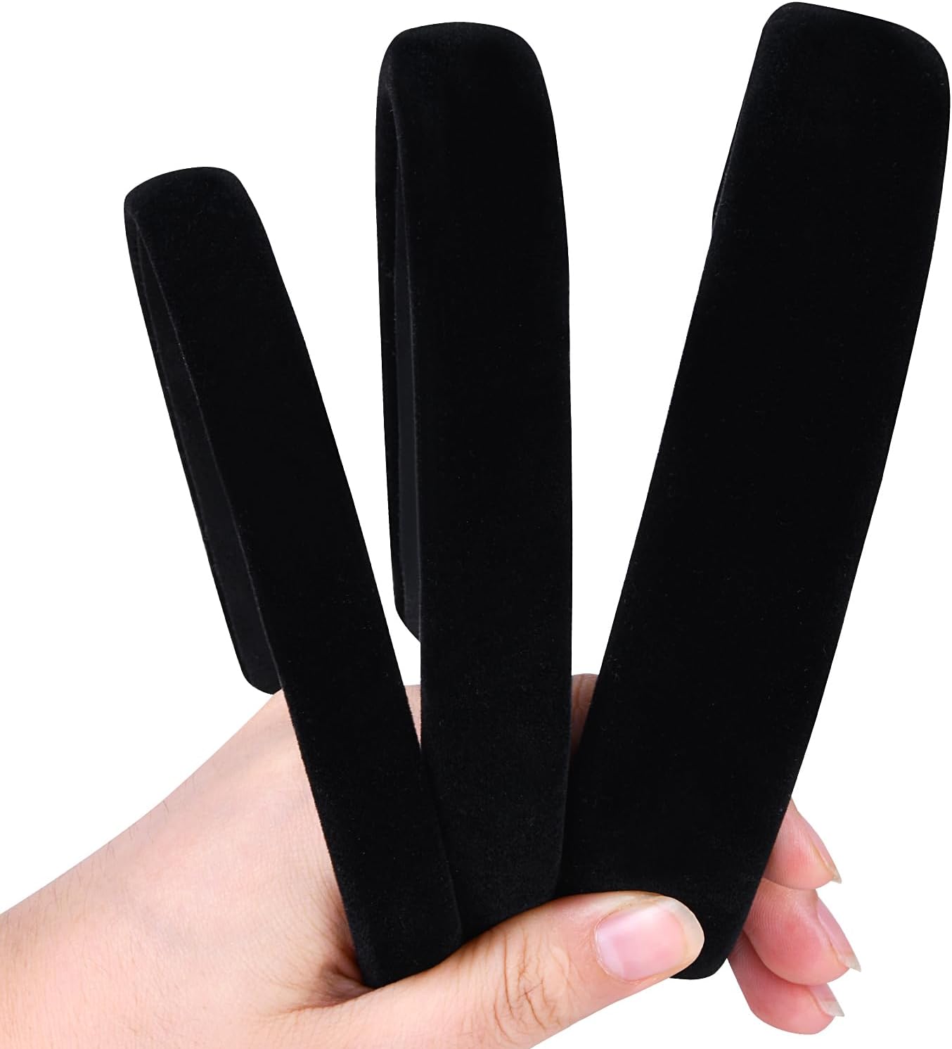 Amazon.com : Black Padded Headband for Women - Wide, Simple, Soft Satin ...