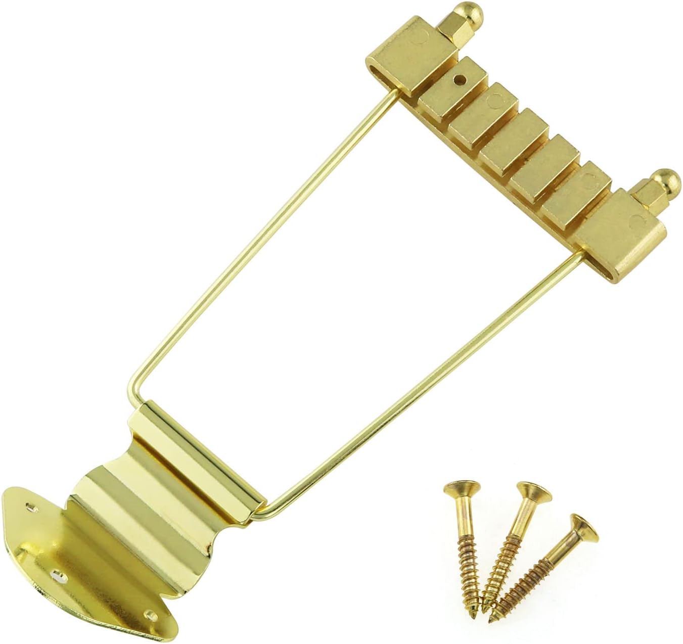 Amazon.com: DGHAOP 6 String Guitar Trapeze Tailpiece Bridge Gold Zinc ...