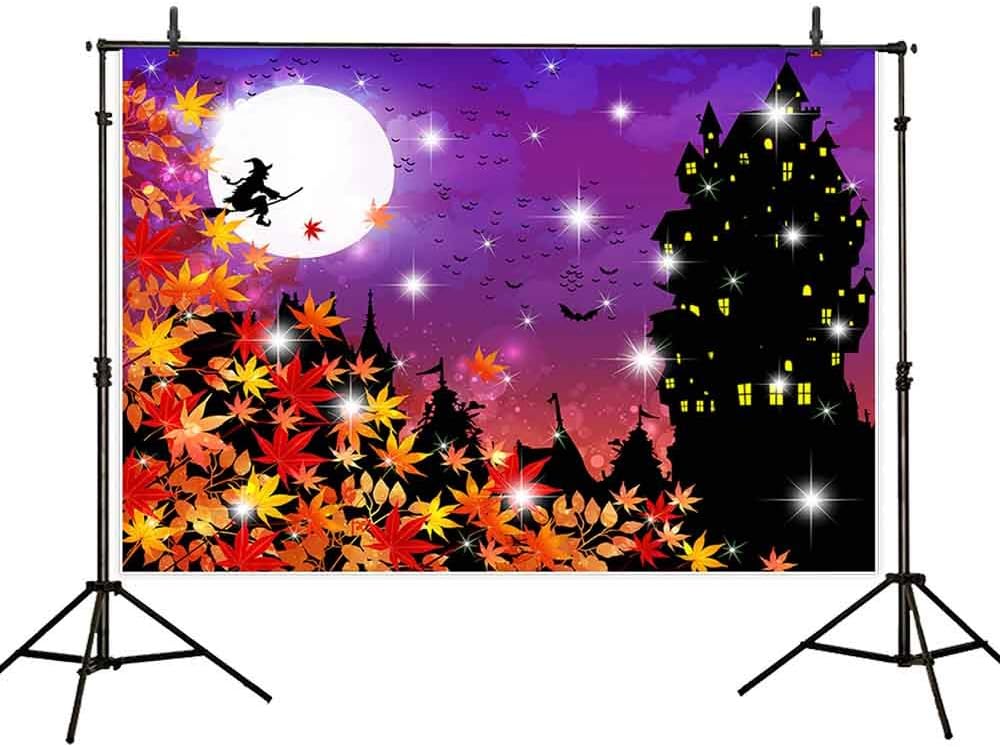 Amazon.com : Allenjoy 7x5ft Halloween Witch Castle Backdrop Children ...