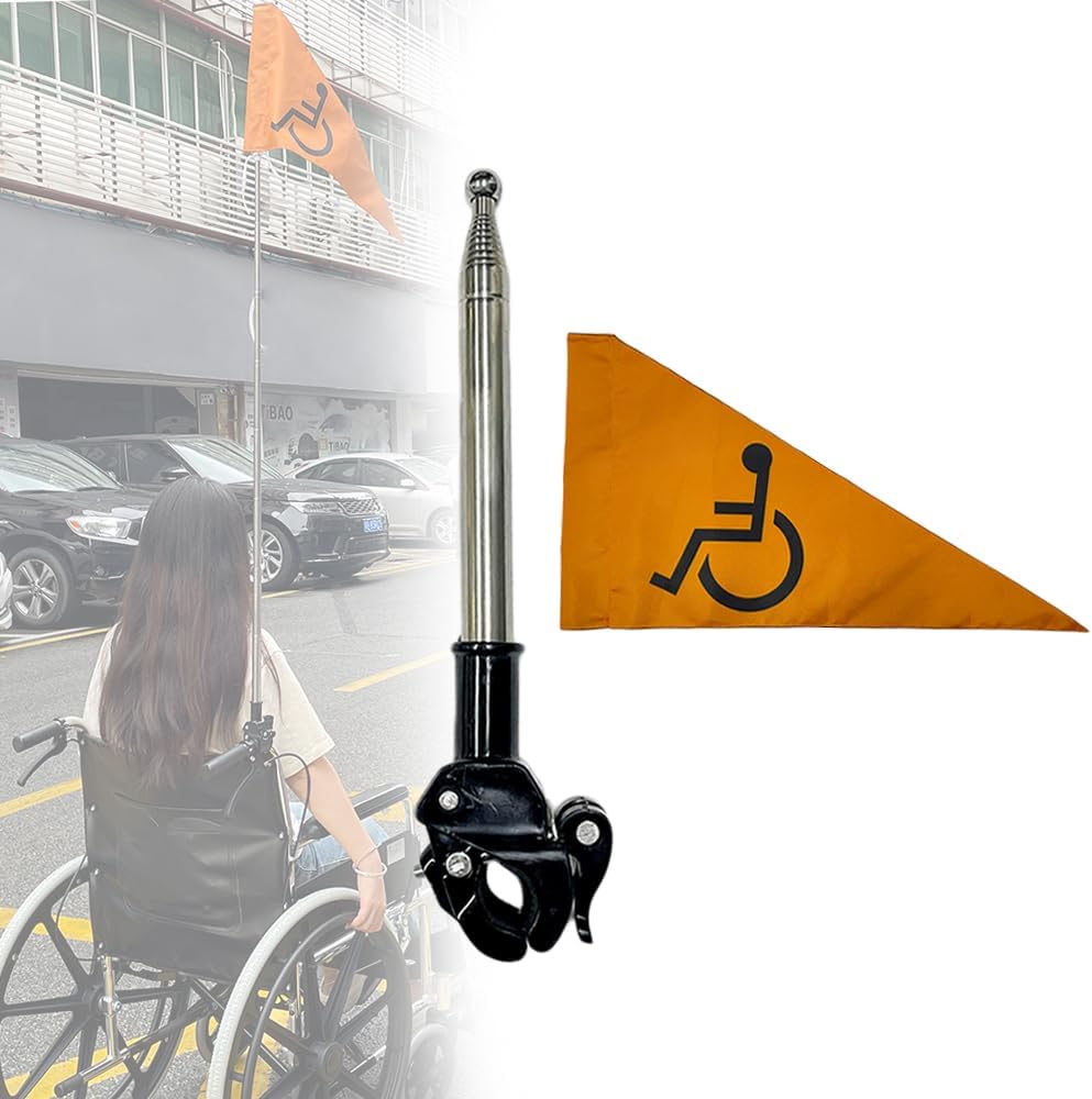 Amazon.com: Wheelchairs Flag for Mobility Scooters, Rollator, Walkers ...