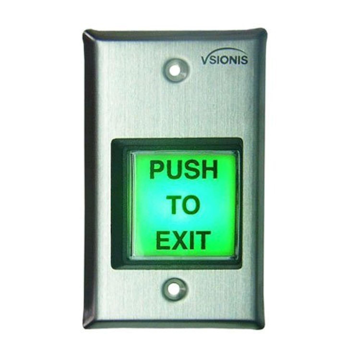 Visionis VIS-7000 Indoor Green Square Request to Exit Button for Door ...