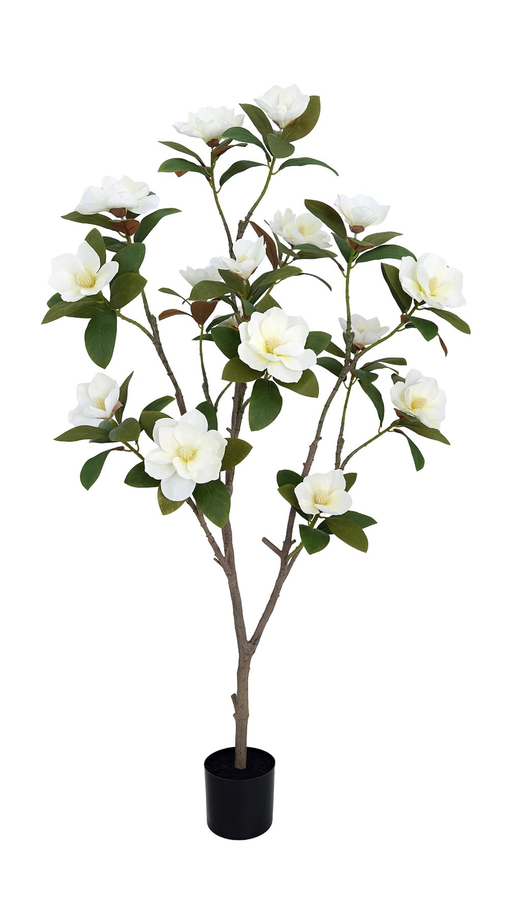 Amazon.com: Artificial Magnolia Tree 5ft – Realistic Faux Plant with ...