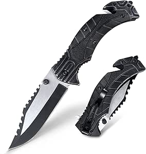Amazon.com: VIFUNCO Folding Pocket Knife for Men, EDC Tactical Knife with Clip, Glass Breaker ...
