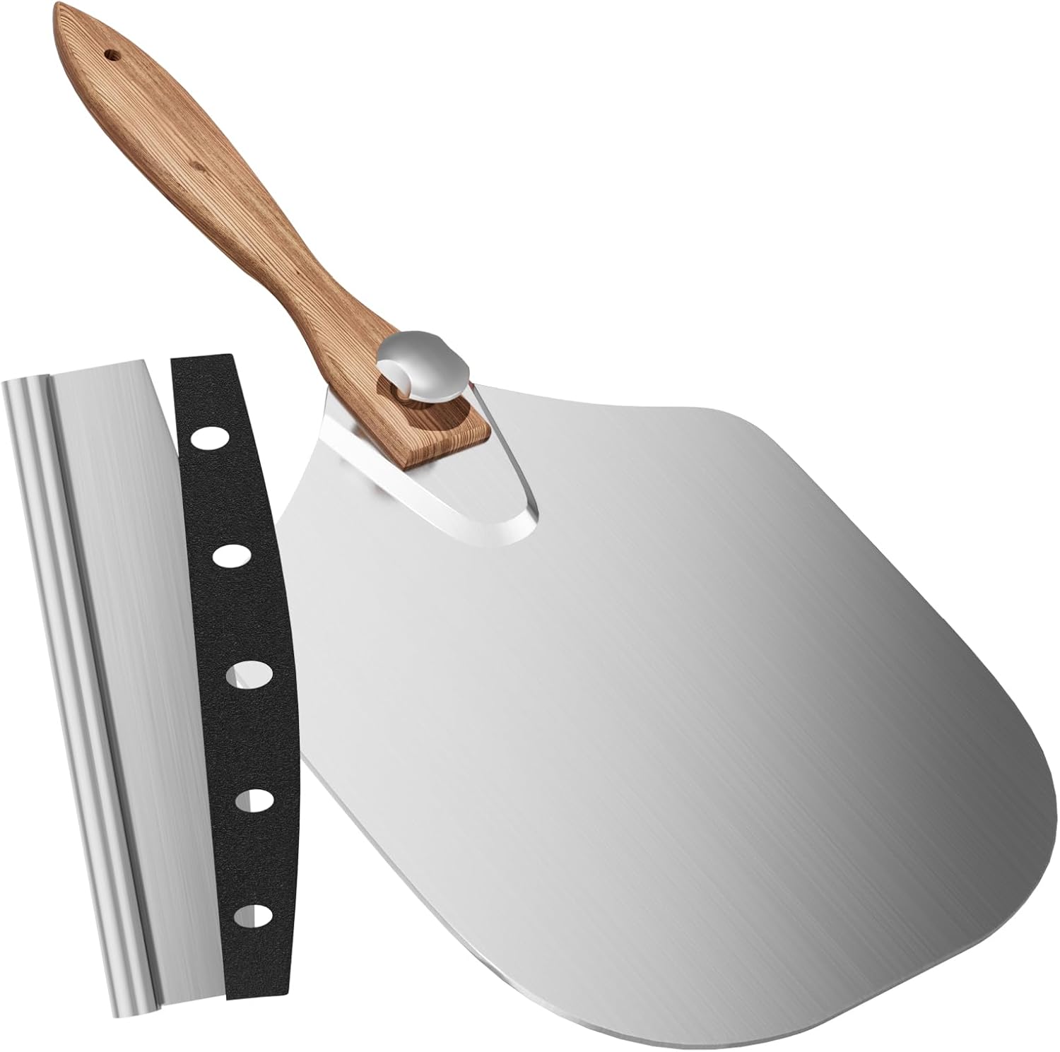 Amazon.com: Pizza Peel (12" X 14") Aluminum Metal Pizza Spatula,with ...