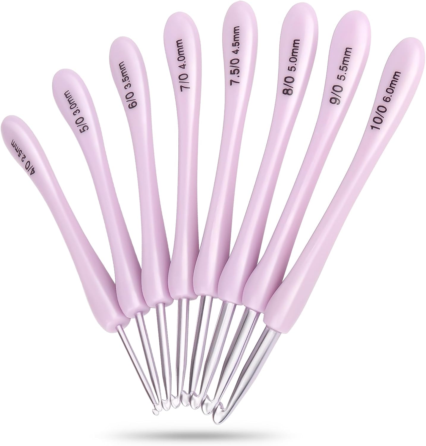 Coopay Ergonomic Crochet Hooks - Lightweight, Soft Grip Set for ...