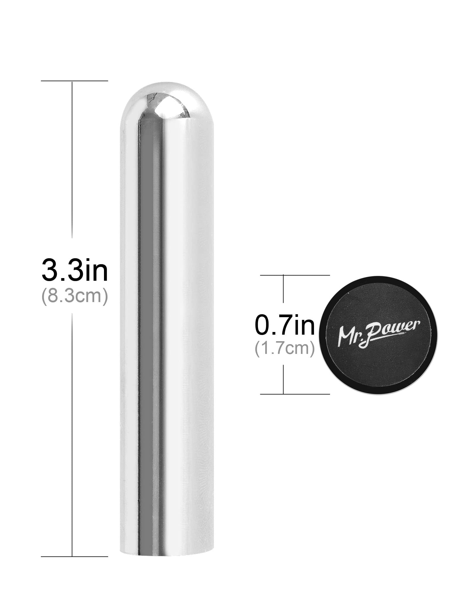 Snapklik.com : MrPower Guitar Slide Stainless Steel Tone Bar, Solid ...