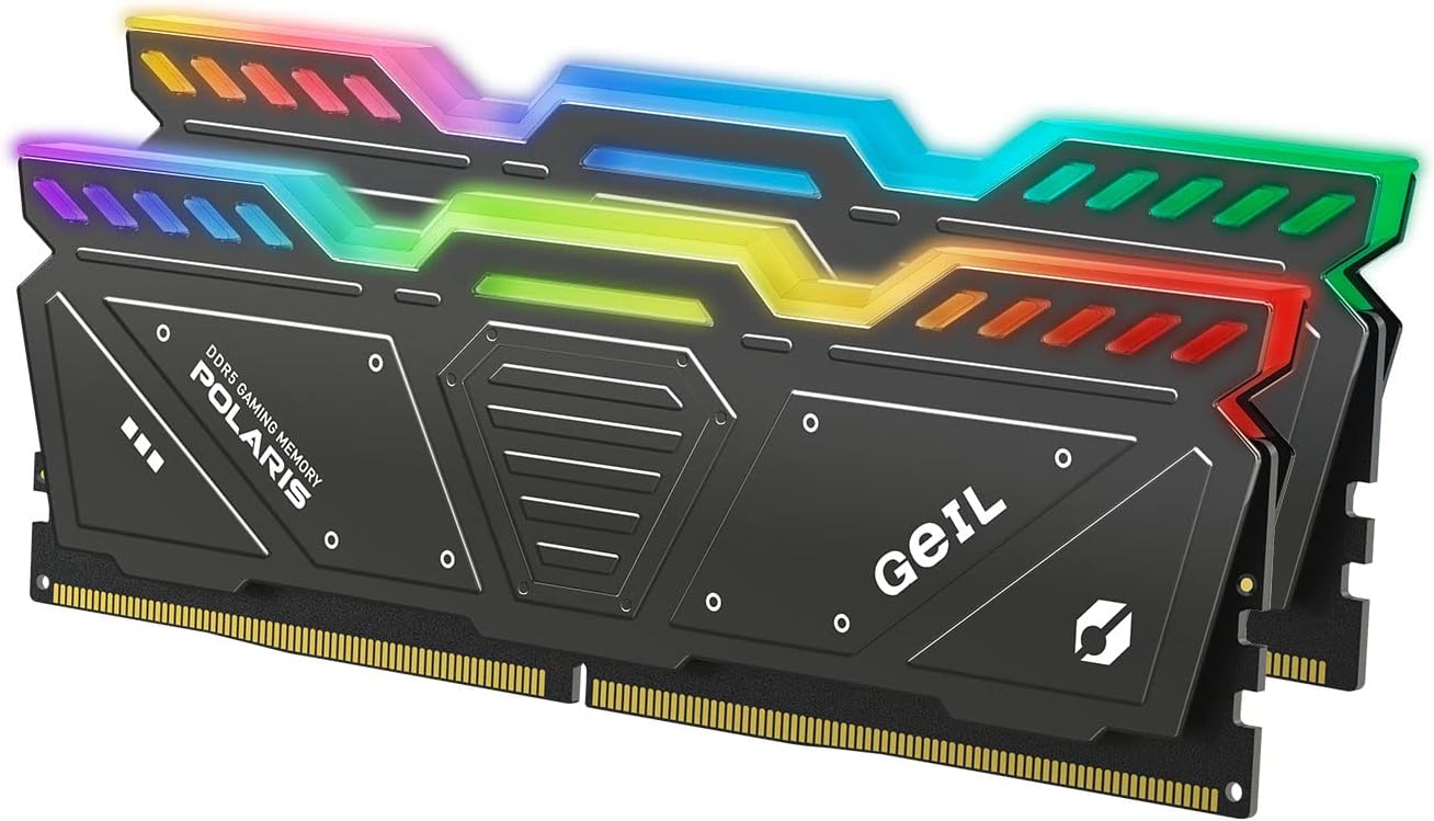 GeIL Orion RGB DDR5 RAM, 32GB (16GBx2) 5600MHz 1.35V,Intel/AMD ...