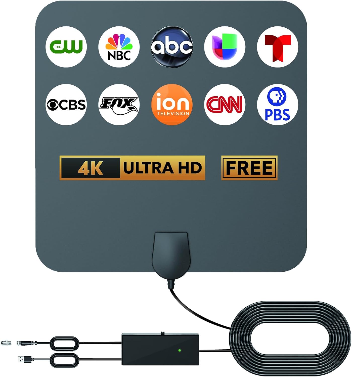 Amazon.com: TV Antenna Indoor - Digital TV Antenna 400+ Miles Long ...