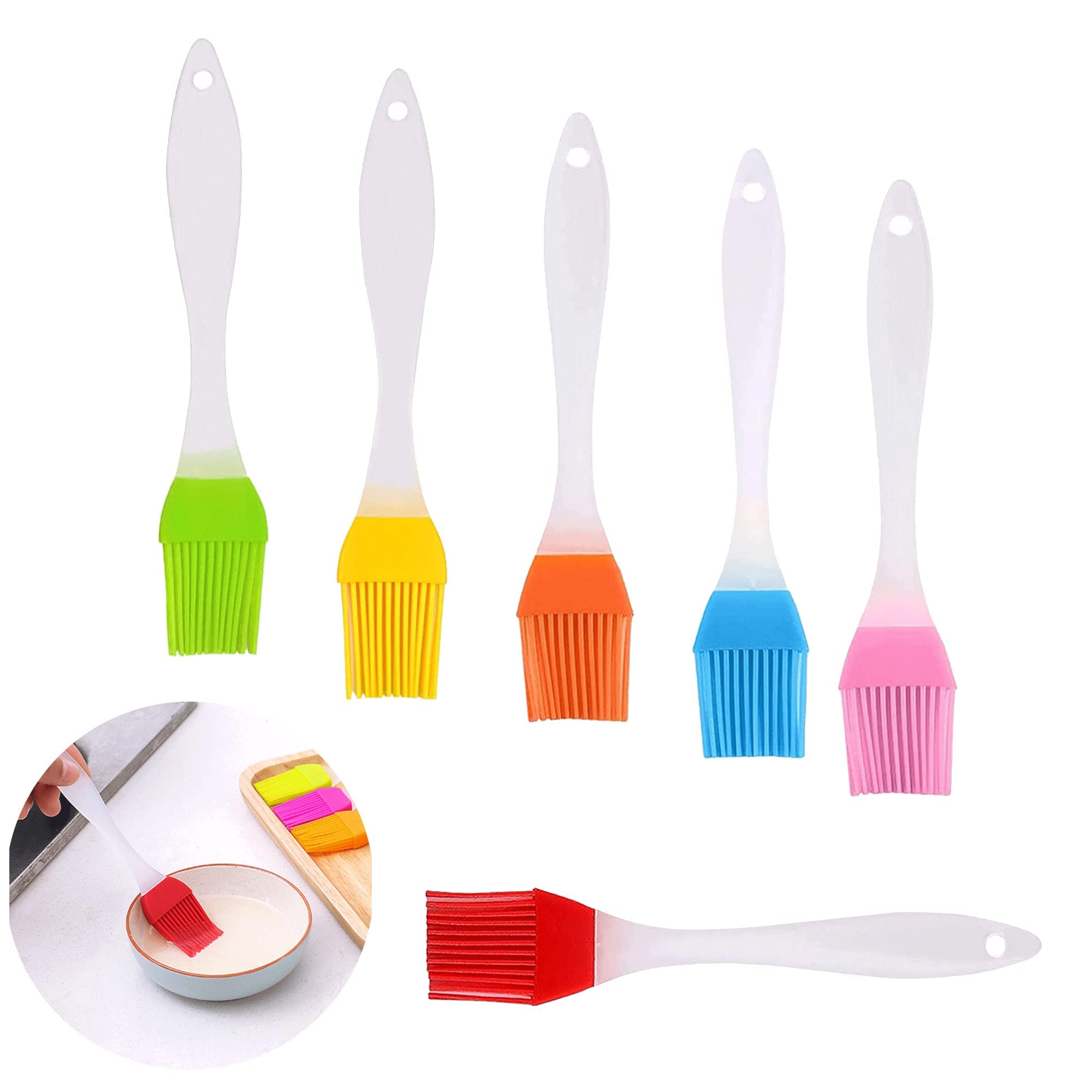 Silicone Pastry Brush Food Grade 6PCS High Temperature Resistance Small ...