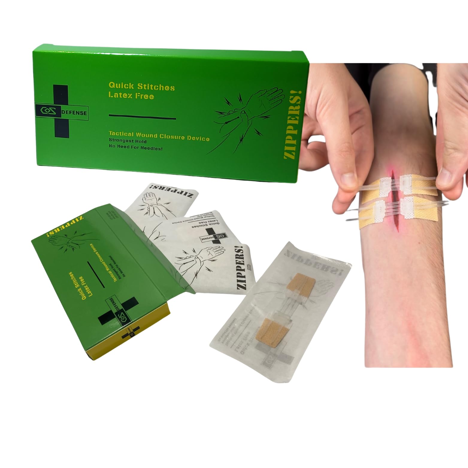 Amazon.com: COS Defense (American Company) Wound Closure Kit | First ...