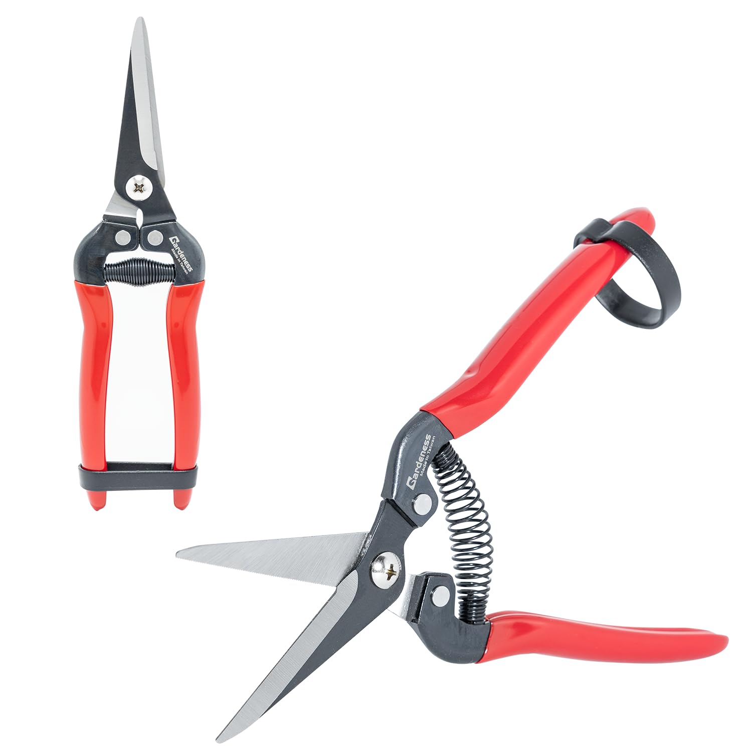Amazon.com : Gardeness Pruning Shear Straight Pruning Snip 2PCS high Carbon Steel Florist ...