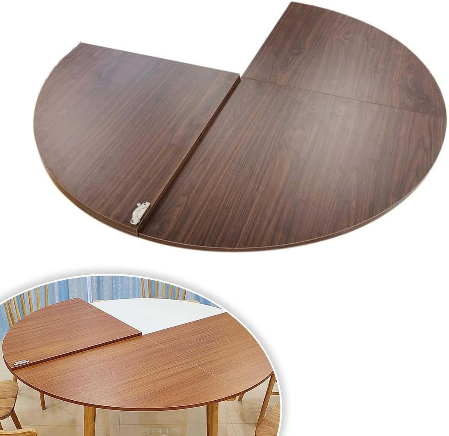 Amazon.com: JDLKESQE 48 to 95 in Large Round Foldable Table Foldable ...